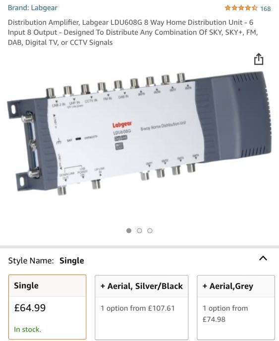 Labgear 4.5 out of 5 stars168 Reviews Distribution Amplifier, Labgear ...