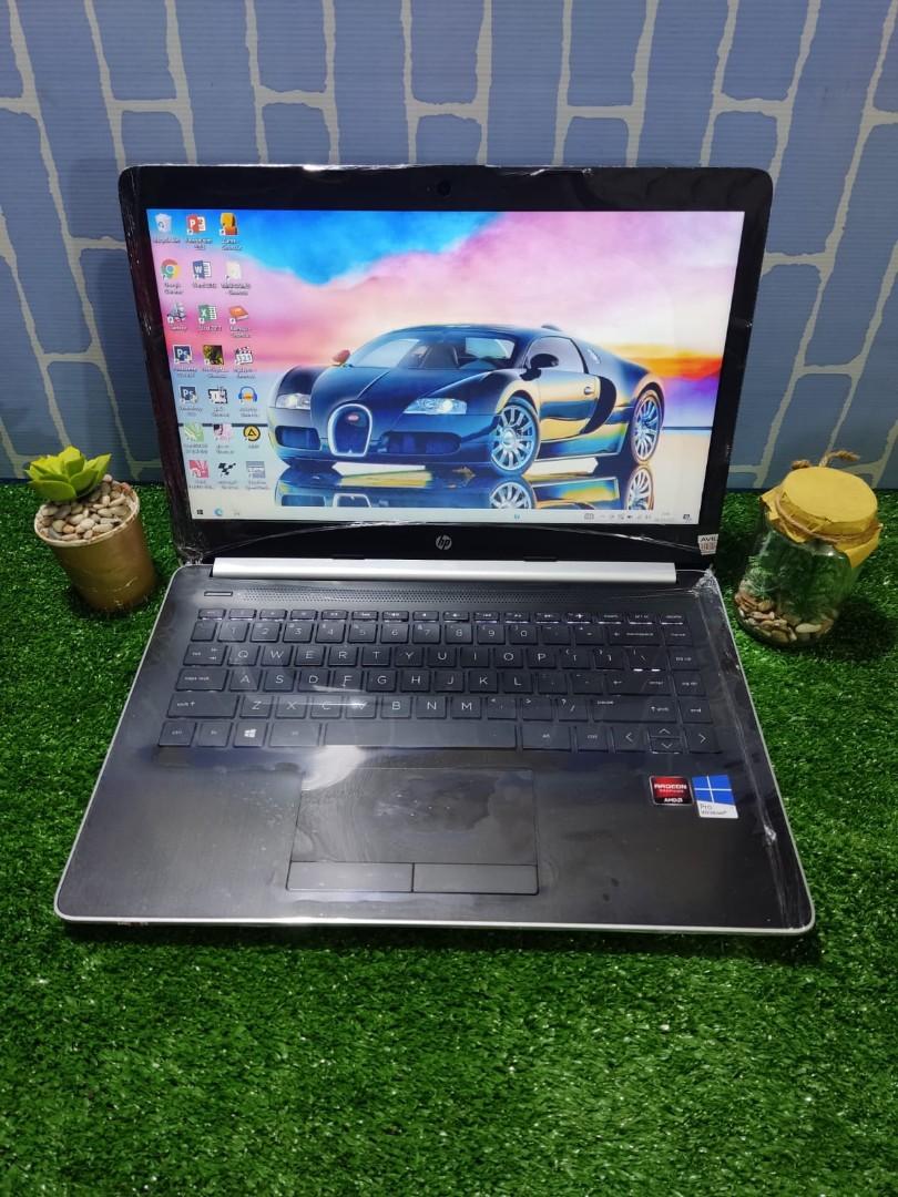 Laptop Hp 14 Slim Vga Amd Radeon Ram 4/1000Gb Siap Pakau, Elektronik ...