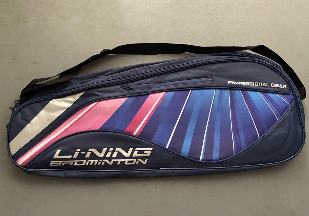 Li-Ning Badminton Racket Bag, Sports Equipment, Sports & Games, Racket ...