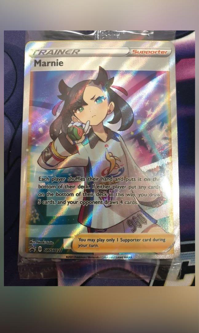 Marnie promo full art, Hobbies & Toys, Toys & Games on Carousell