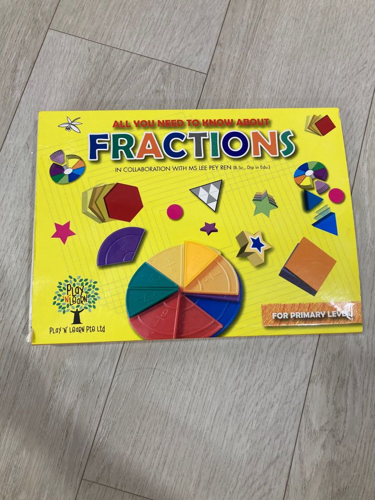 Maths Fractions models + book, Hobbies & Toys, Books & Magazines ...