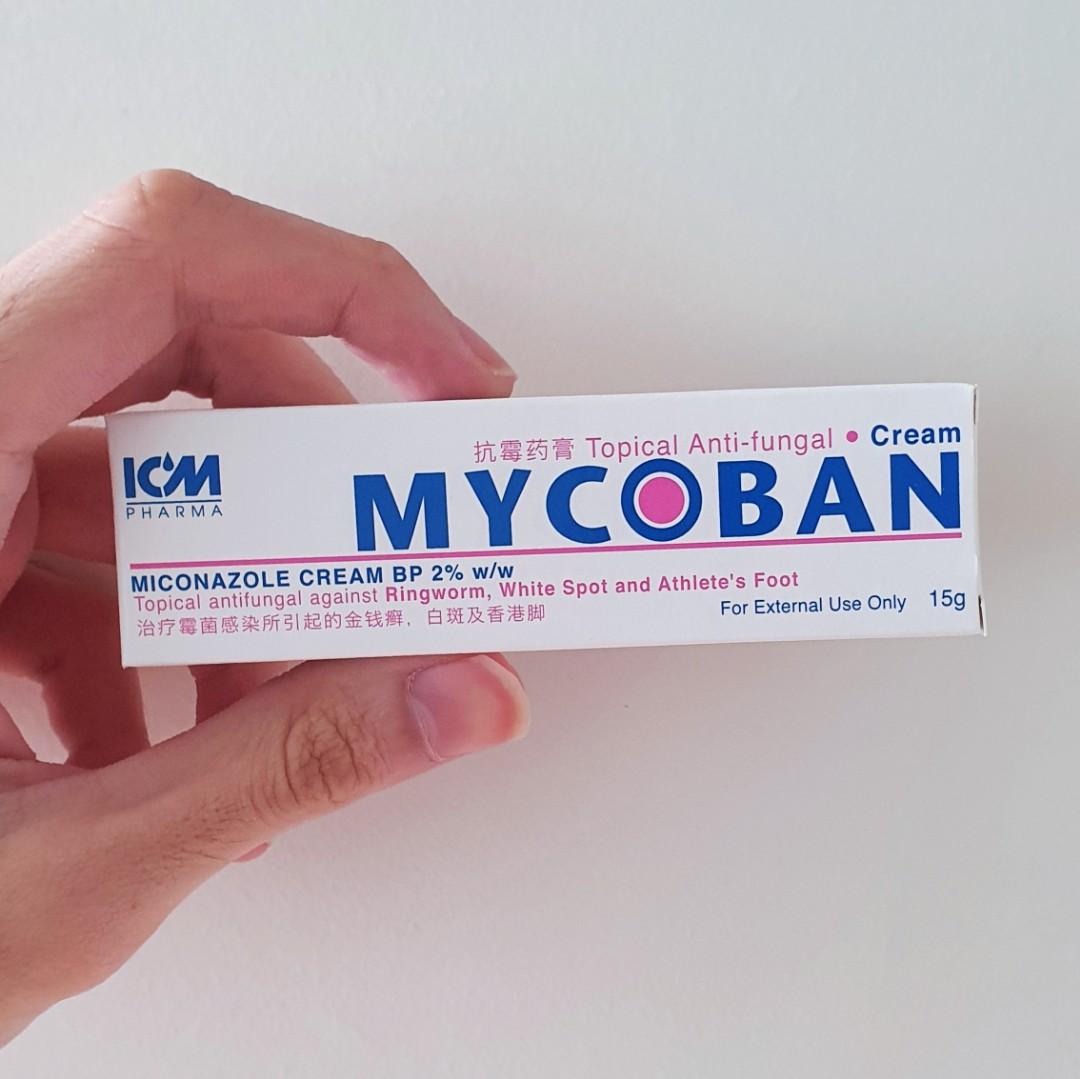 Mycoban Topical Antifungal Cream 15g, Health & Nutrition, Medical ...