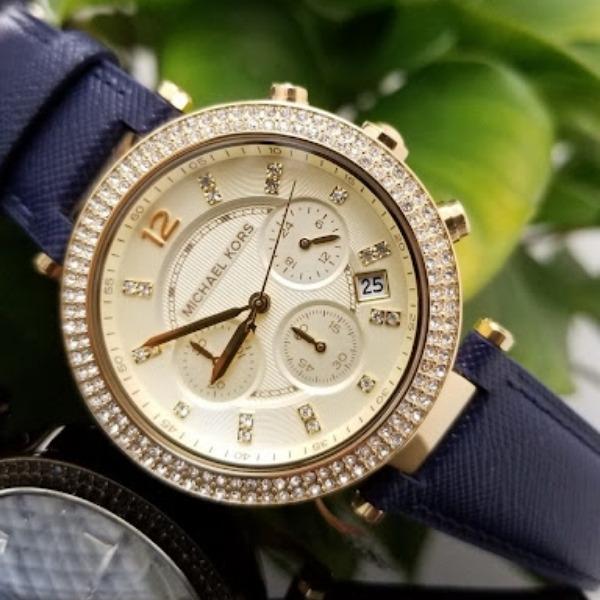 NEW Michael Kors Parker Leather Ladies Watch (MK2280), Luxury, Watches ...