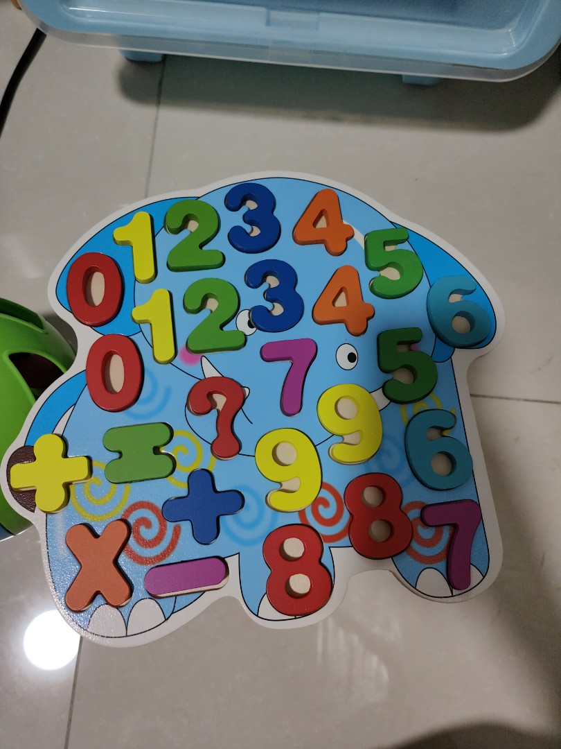Number Matching Board Toy, Babies & Kids, Infant Playtime on Carousell