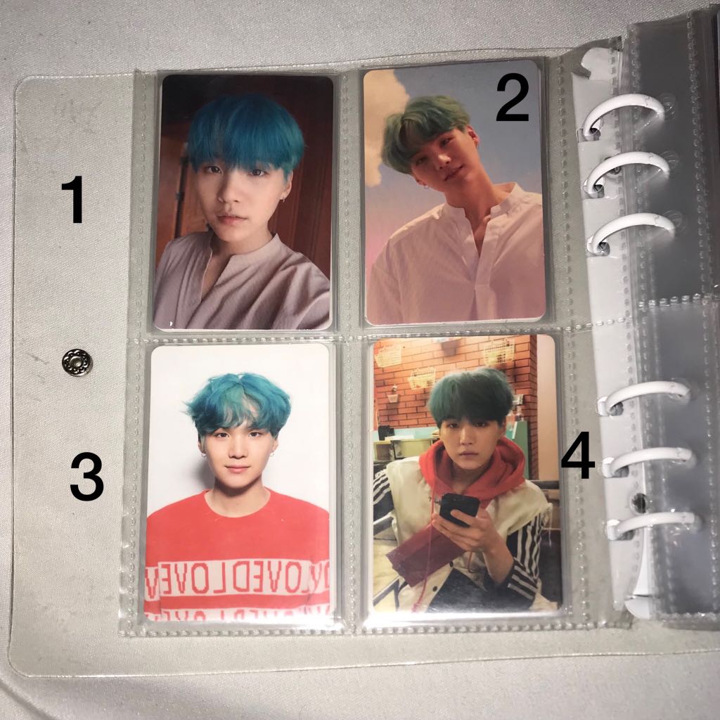 official bts suga yoongi love yourself ly her album random photocard pc ...