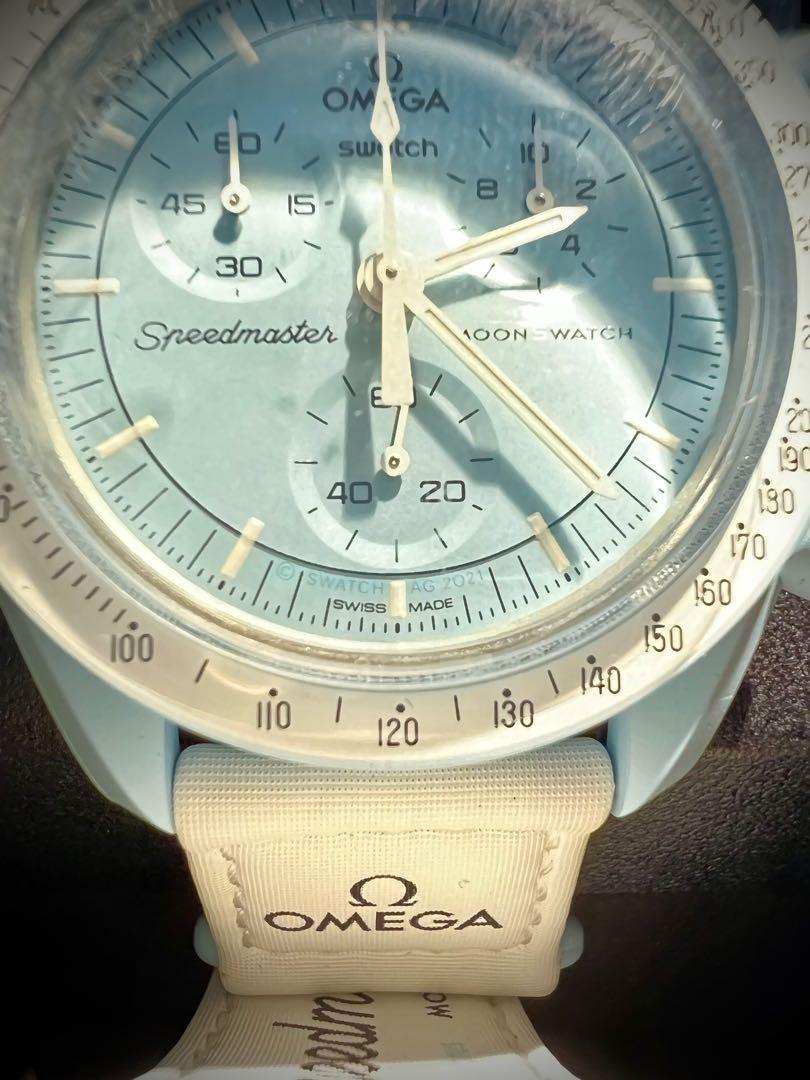 Omega x Swatch Uranus Tiffany, Luxury, Watches on Carousell