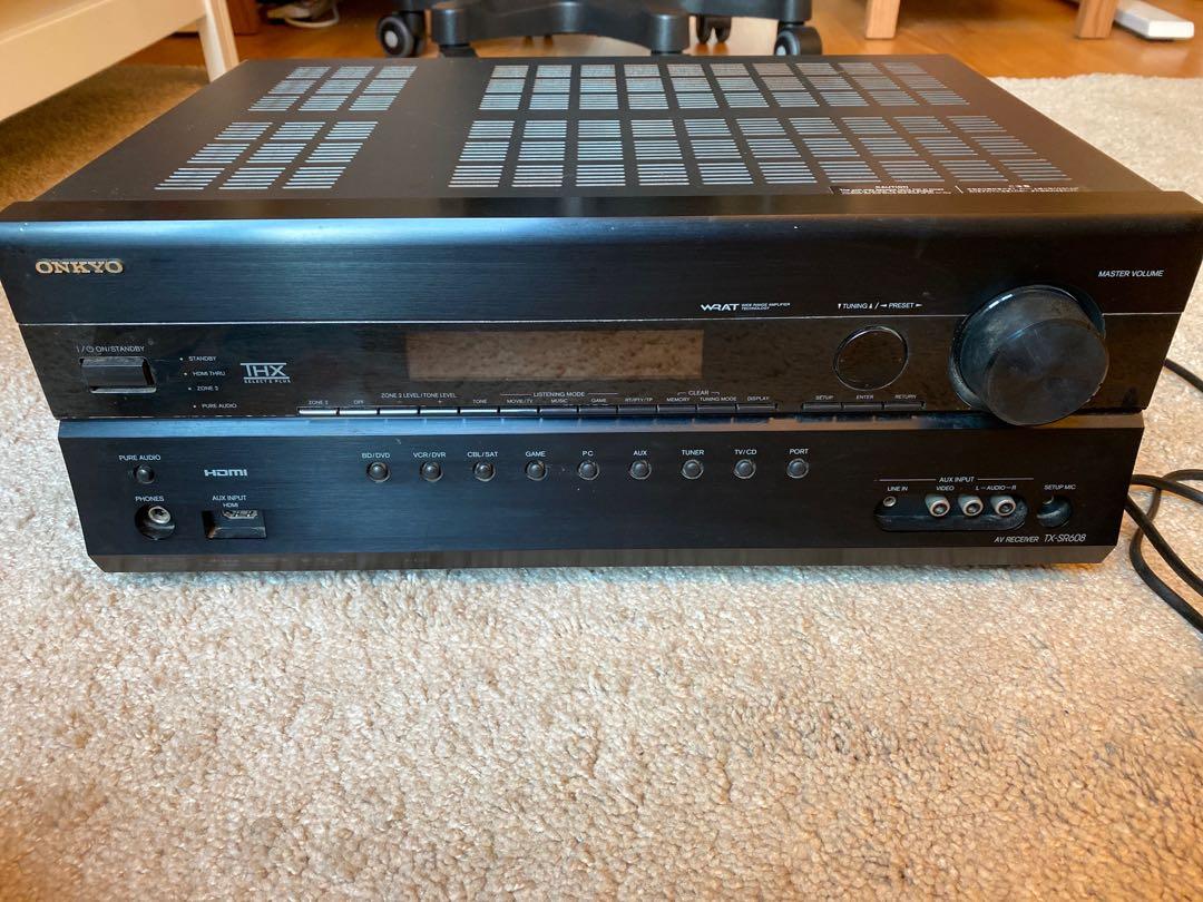 Onkyo TX-SR608 7.2-Channel Home Theater Receiver, Audio, Soundbars ...