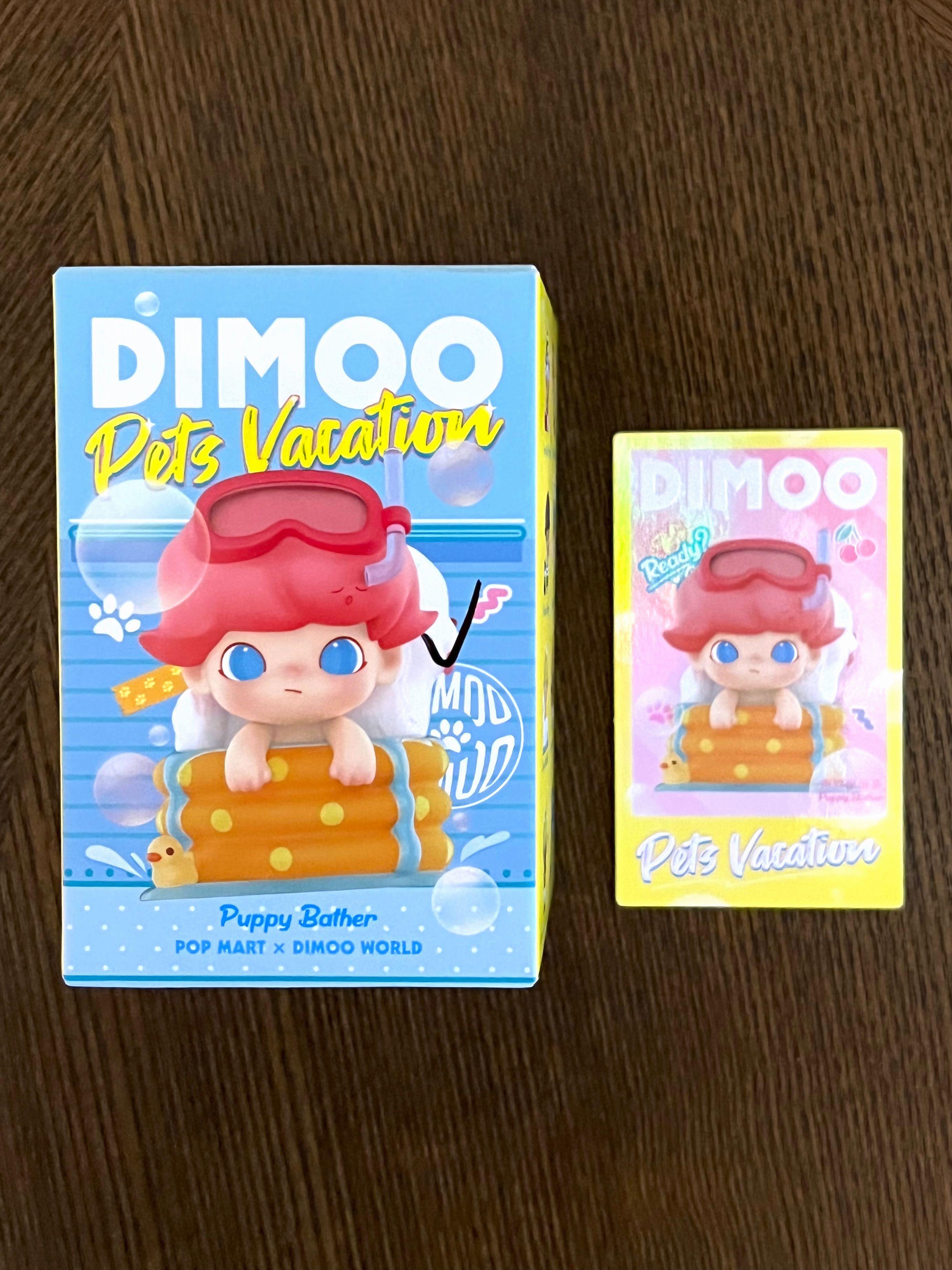 Popmart Dimoo Pets Vacation Puppy Bather, Hobbies & Toys, Toys & Games ...