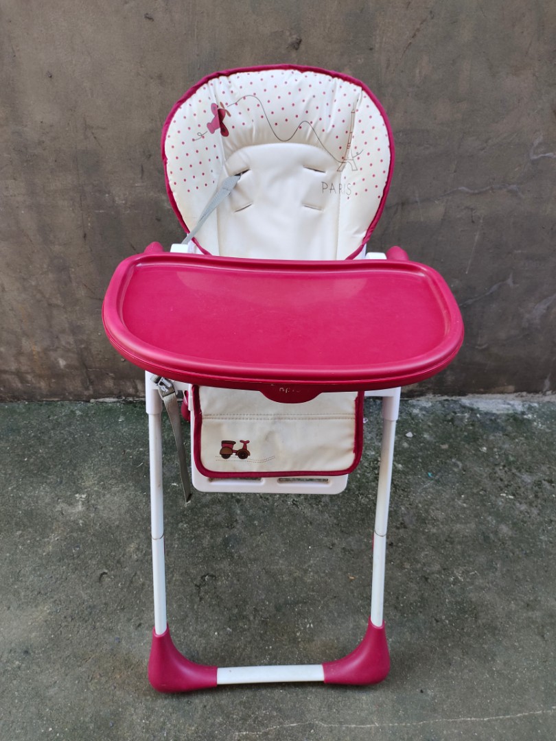 Pre-loved Apruva Red High Chair, Babies & Kids, Nursing & Feeding, Baby ...