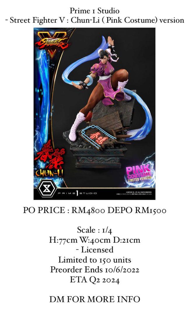 Prime 1 Studio - Street Fighter V : Chun-Li ( Pink Costume) version ...