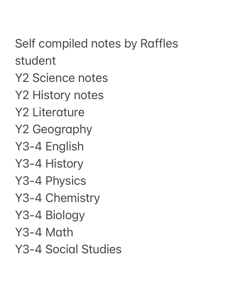 Raffles secondary school notes, Hobbies & Toys, Books & Magazines ...