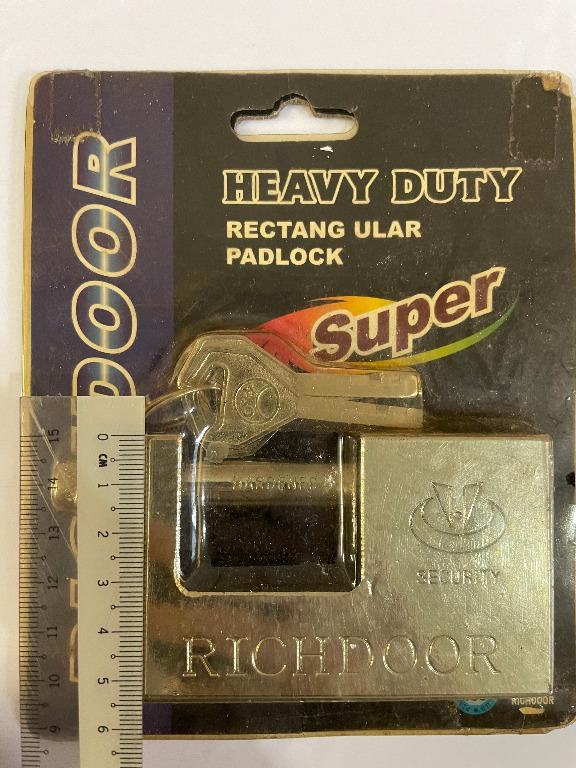 Richdoor Gate Padlock lock door Cylinder bolt latch locking mechanism ...