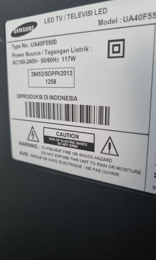 SAMSUNG UA40F5500 40" SMART LED TV, TV & Home Appliances, TV & Entertainment, TV on Carousell