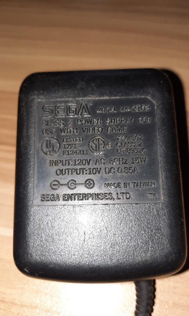 Sega Genesis Power adapter, Video Gaming, Gaming Accessories, Cables ...