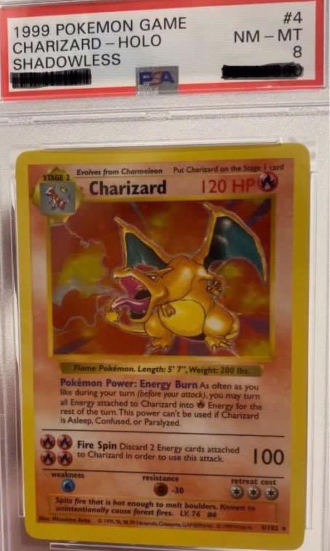 Shadowless Charizard PSA 8 Base Set Pokemon, Hobbies & Toys ...