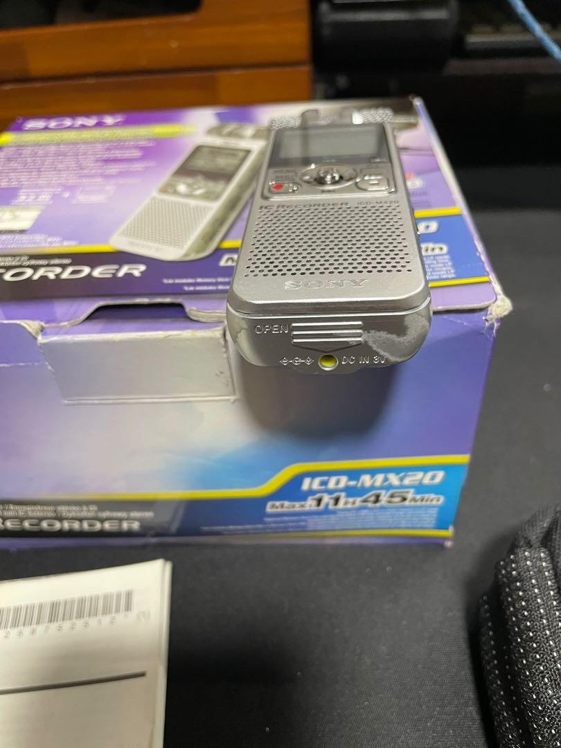 Sony ICD-MX20 Voice Recorder, Audio, Voice Recorders on Carousell