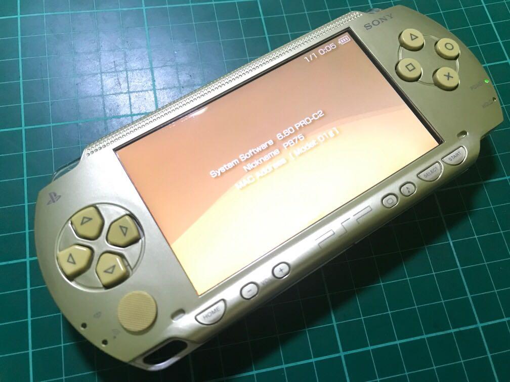 Sony Psp 1000 Champagne Gold (Limited), Video Gaming, Video Game ...