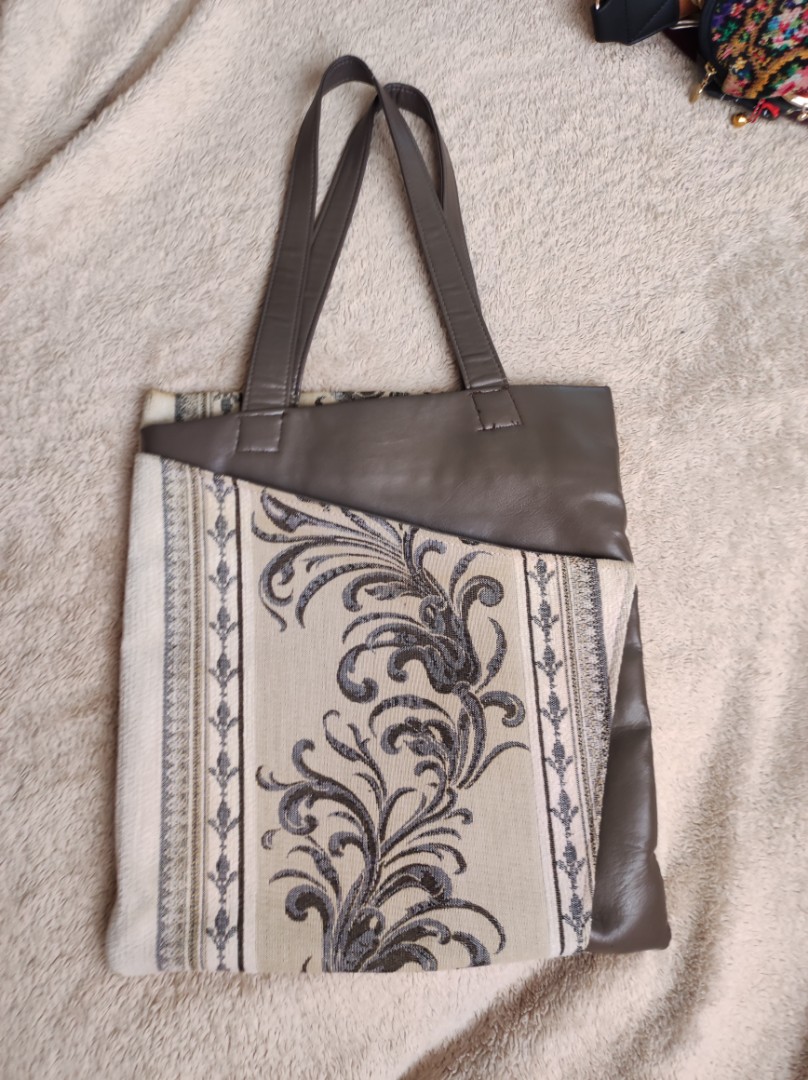 Tapestry and leather shoulder bag, Women's Fashion, Bags & Wallets ...