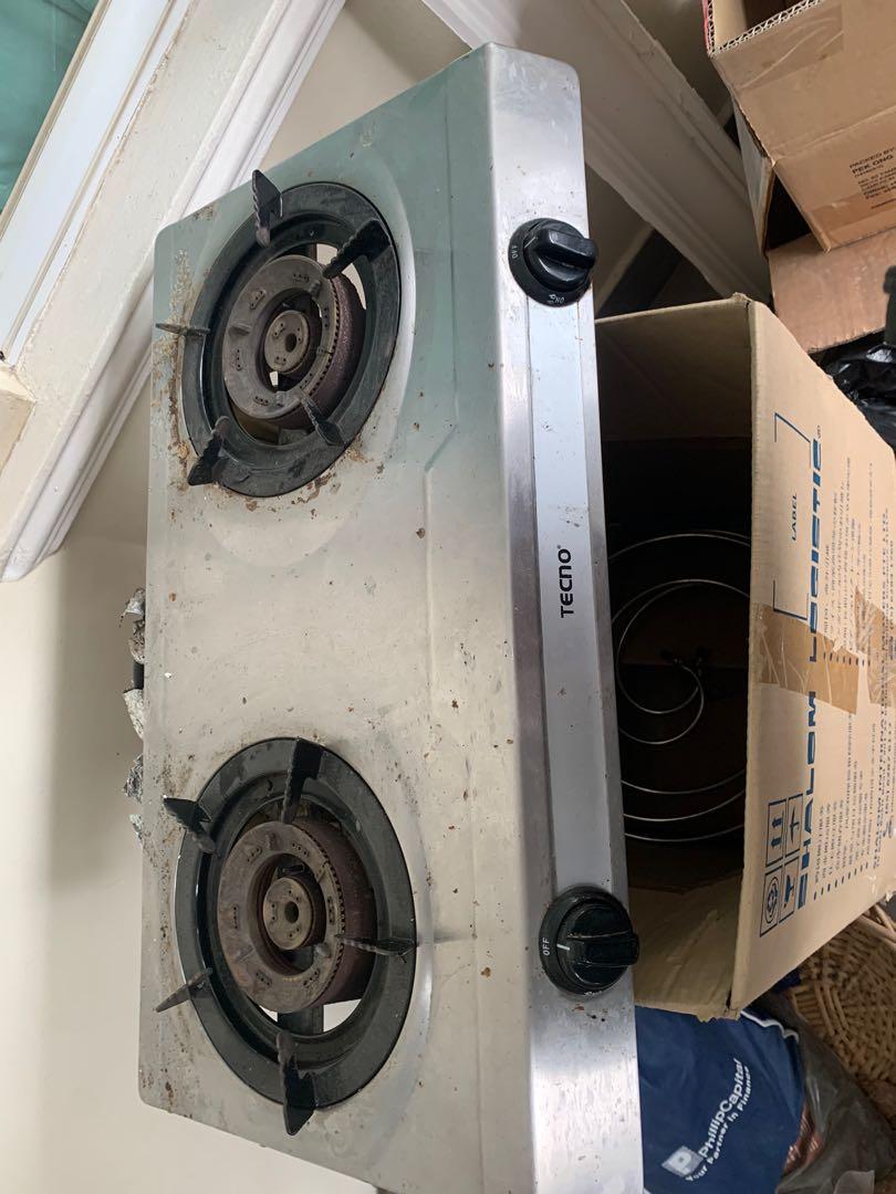 Techno Double gas burner, TV & Home Appliances, Kitchen Appliances ...