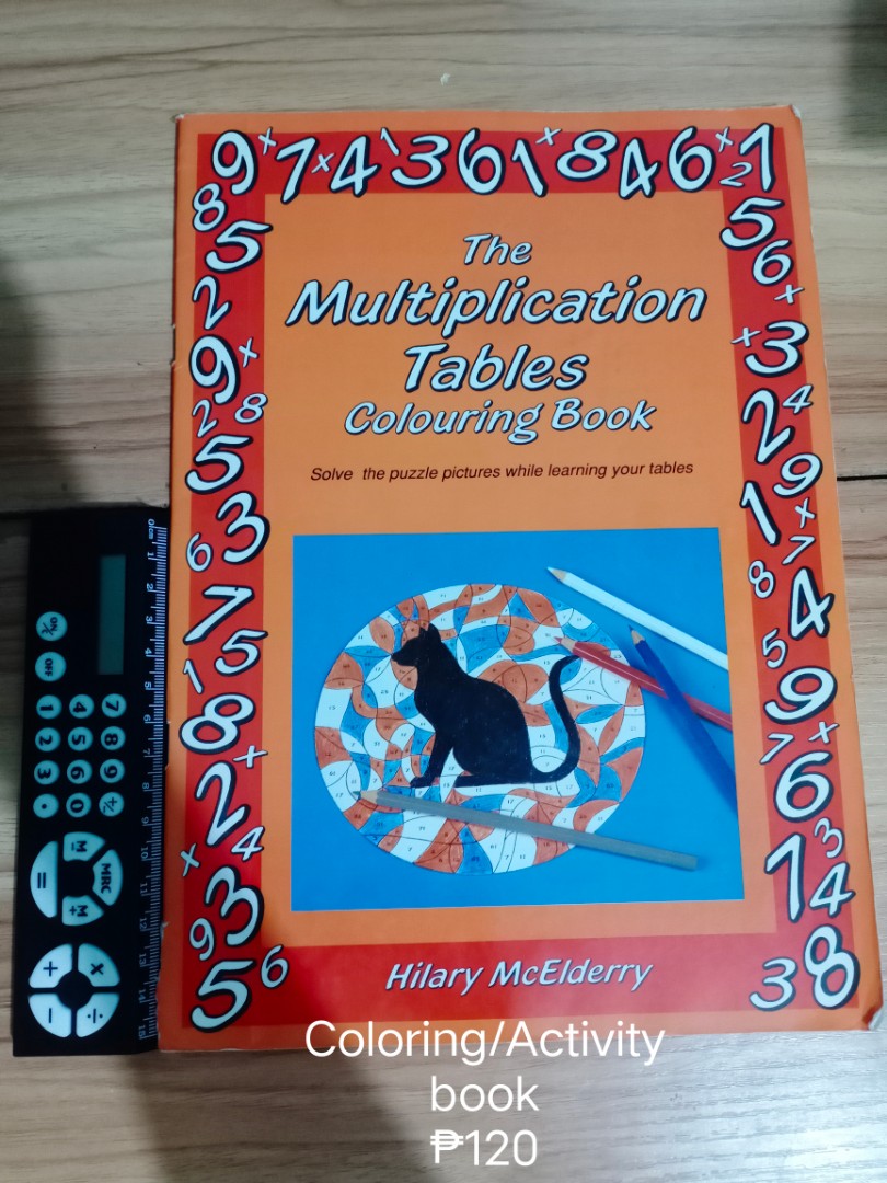 The Multiplication Tables Coloring Book, Hobbies & Toys, Books ...