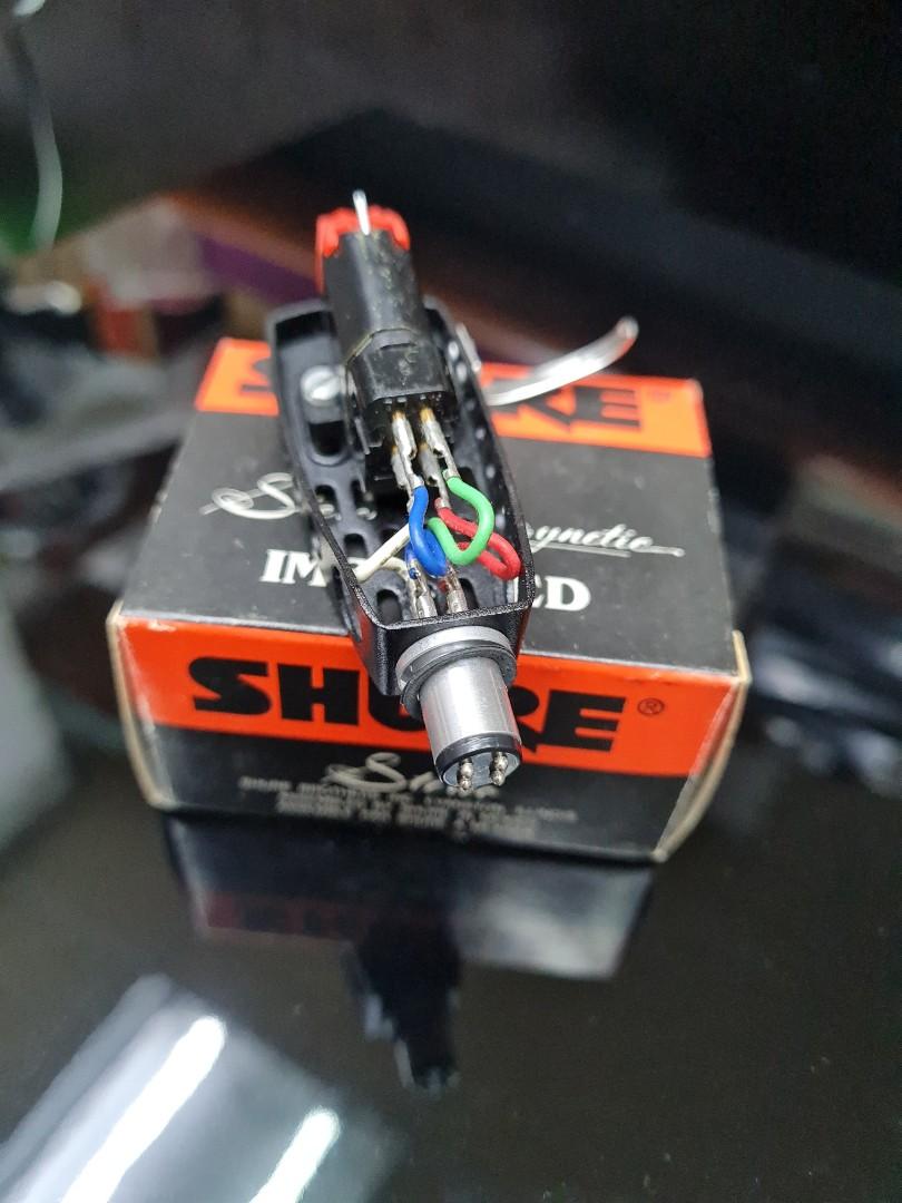 Thorens TD 150 , TD 160 cartridge headshell with Shure stylus, Audio ...