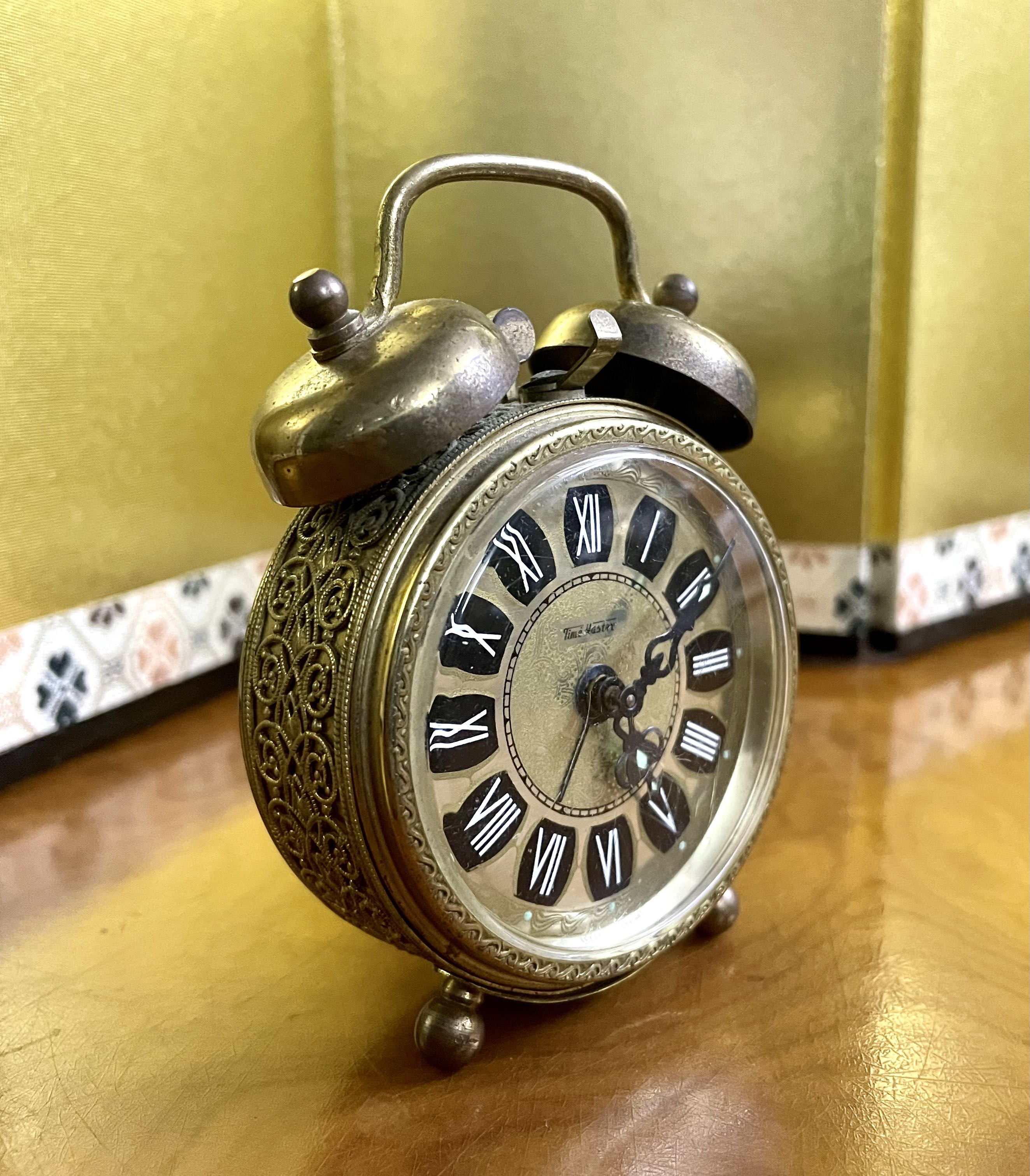 Vintage West German " Time Masters " Mechanical Table Alarm Clock ...