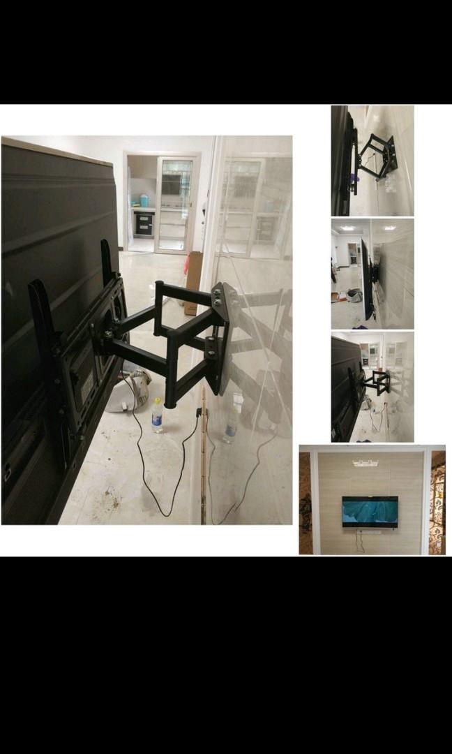 V-star Full motion TV bracket, TV & Home Appliances, TV & Entertainment ...