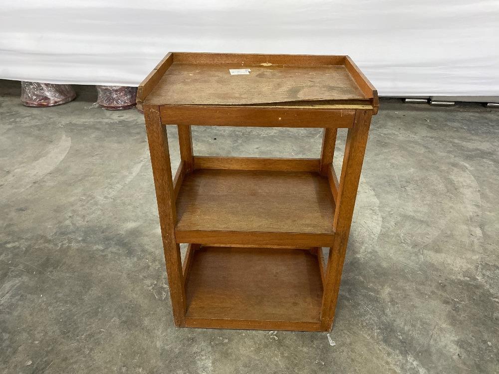 Wooden Rack 3 Tier / Rak Kayu 3 Tingkat, Furniture & Home Living ...