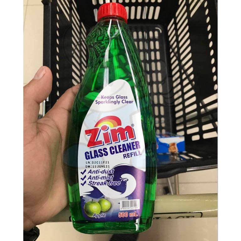 Zim Glass Cleaner Apple Refill (2 x 500ml), Furniture & Home Living ...