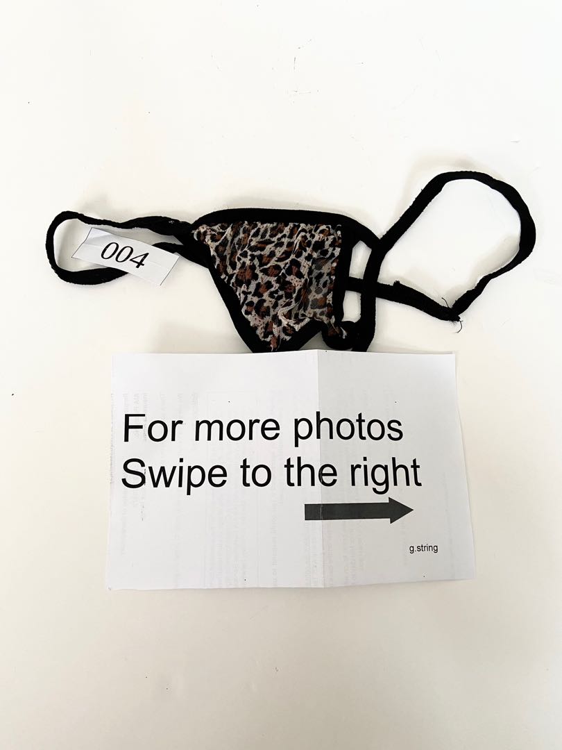 004. Leopard Print G String, Lady Ladies Woman Women Lingerie , Sexy ...