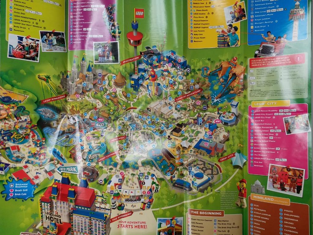2014 Legoland Malaysia Map & Guide 馬來西亞 樂高樂園地圖指南, 興趣及遊戲, 收藏品及紀念品, 古董收藏 ...