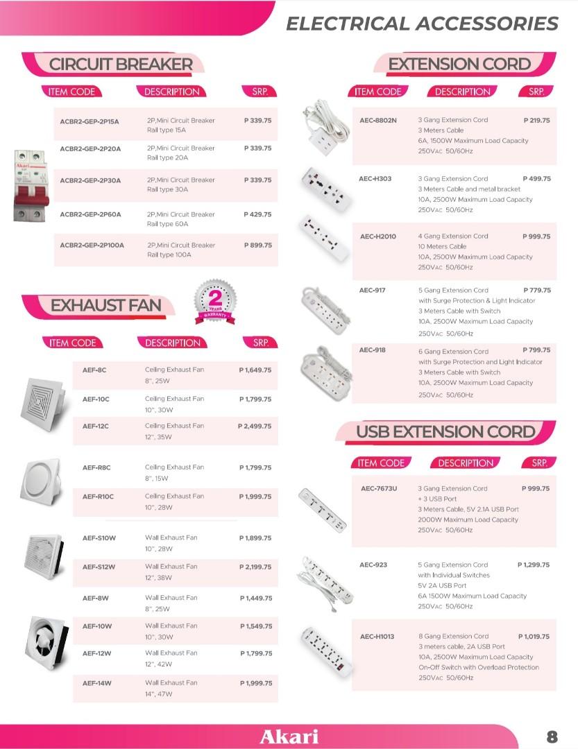 akari electrical products, Commercial & Industrial, Construction ...