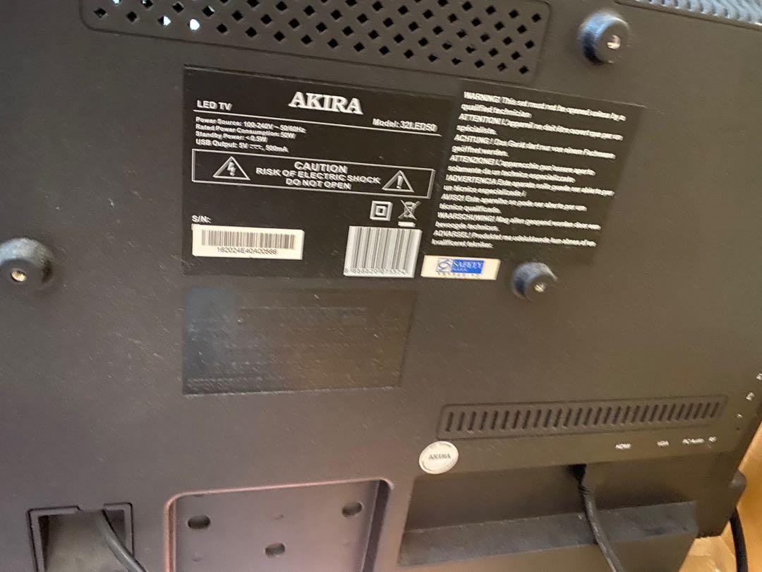 Akira led tv, TV & Home Appliances, TV & Entertainment, TV on Carousell