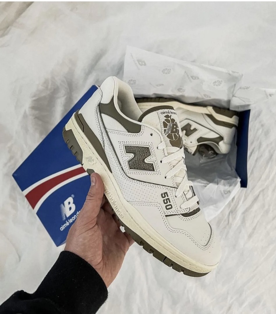 ALD x New Balance 550 Olive US6.5, Men's Fashion, Footwear, Sneakers on ...