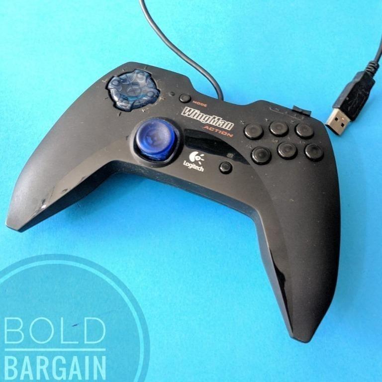 Authentic Logitech Wingman Action Pad USB Game Controller Model: G-UB3A ...