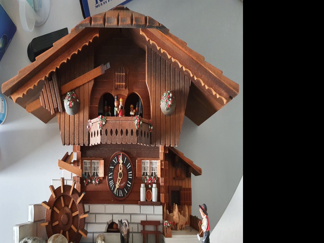 Authentic Swiss Cuckoo Clock, Furniture & Home Living, Home Decor ...