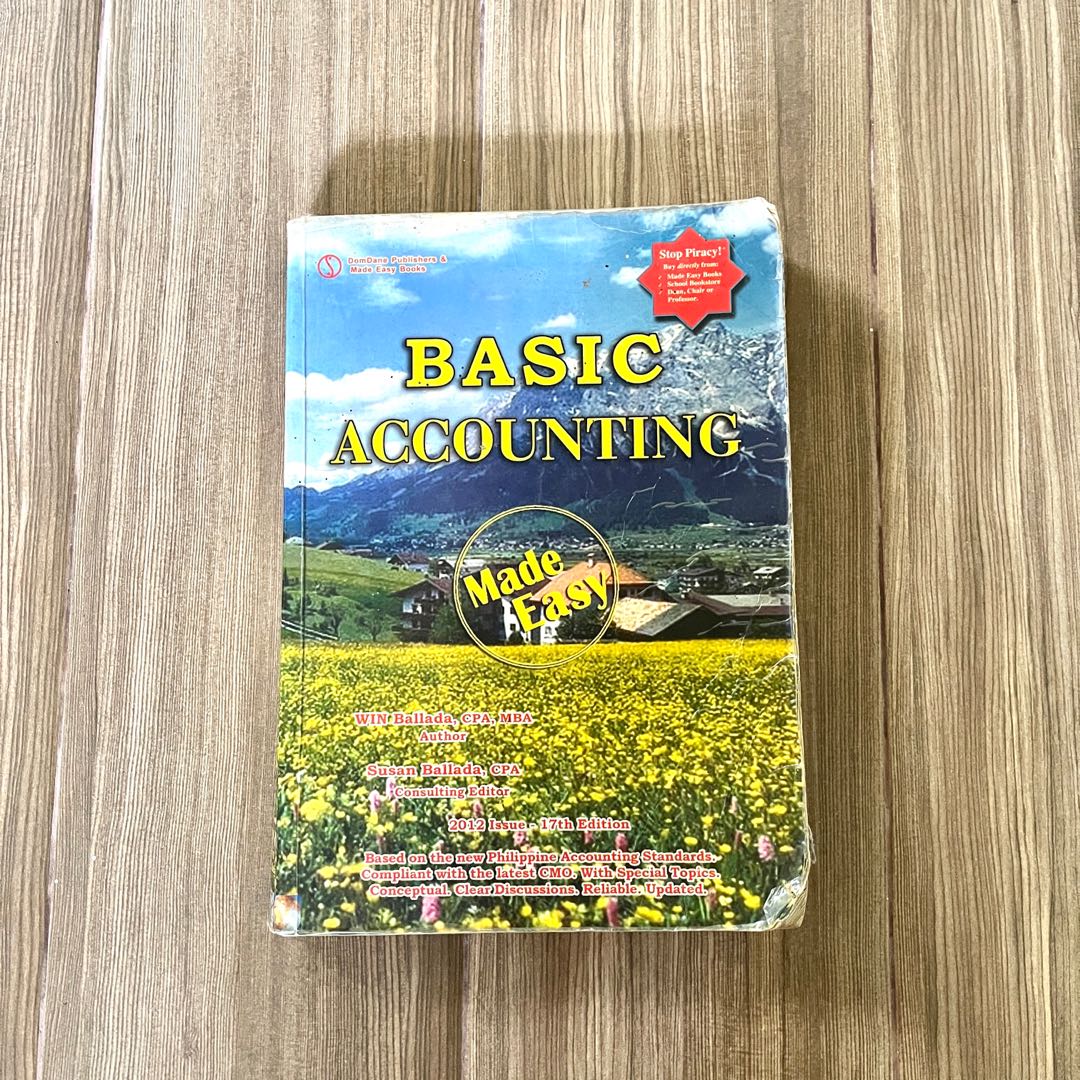 Basic Accounting Ballada, Hobbies & Toys, Books & Magazines, Textbooks ...