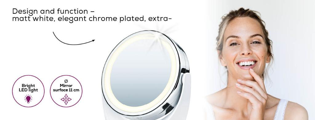 Beurer BS 49 illuminated cosmetics mirror Standing mirror with 5x ...