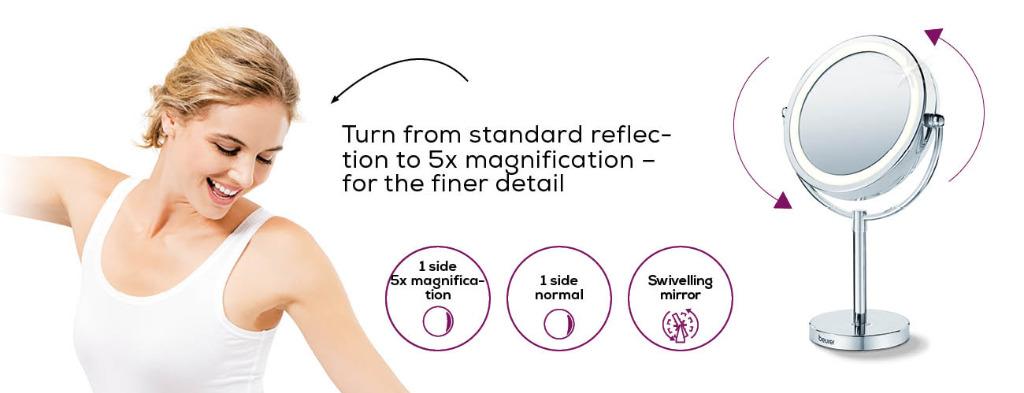 Beurer BS 69 illuminated cosmetics mirror Beautiful from head to toe ...