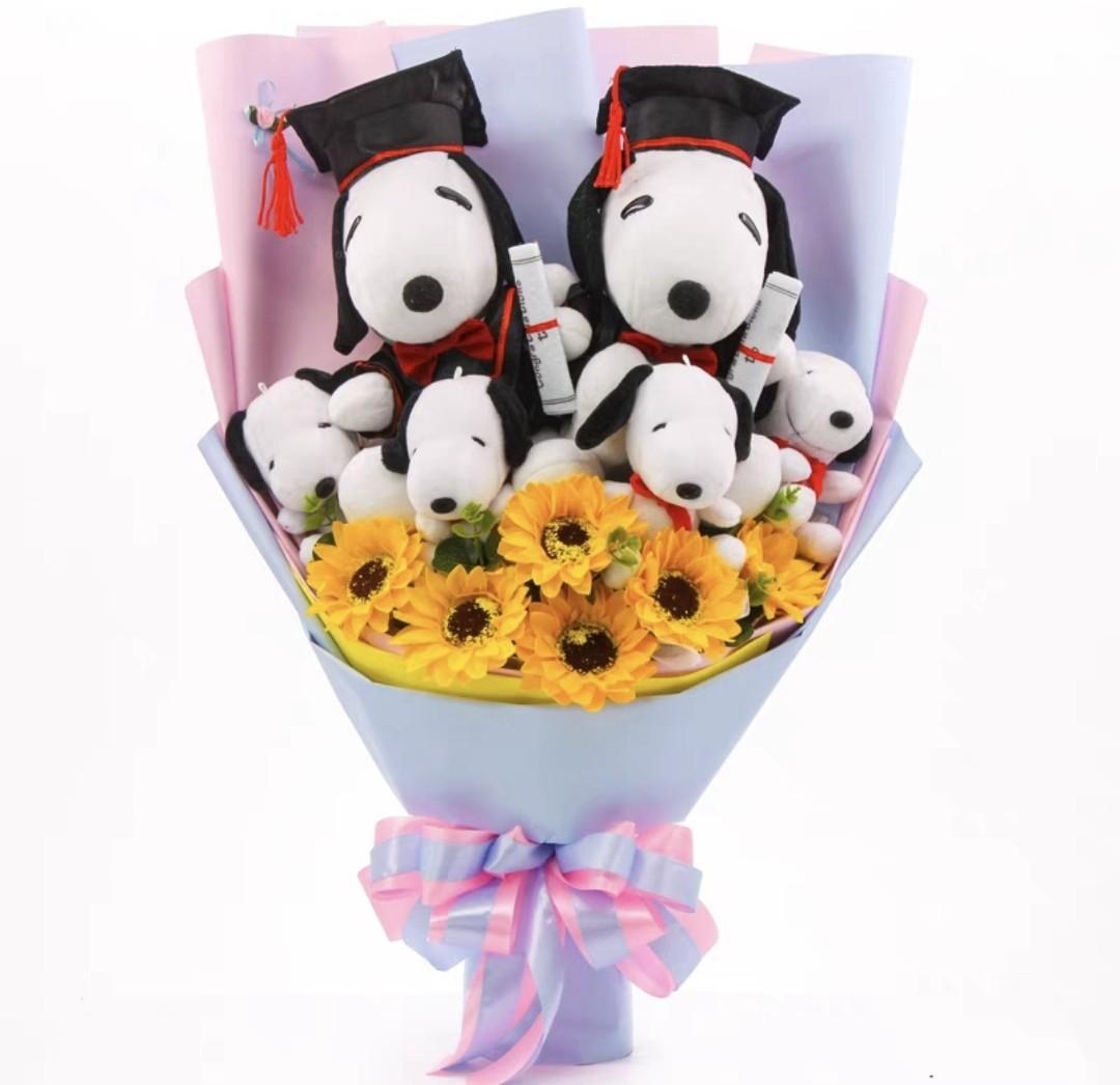Bouquet : Graduation ( Peppa Pig / Snoopy / AnPan / Cinnamoroll ...