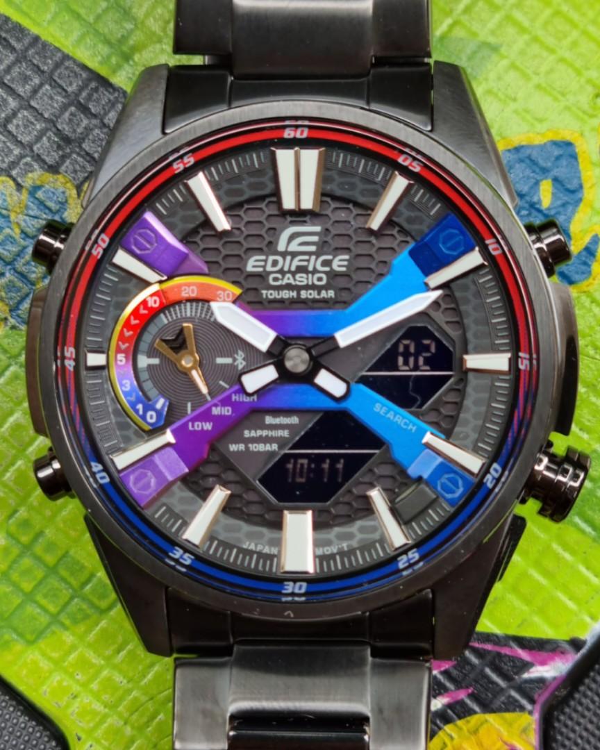 Casio Edifice ECB-S100HG-1A Heat Gradation, Men's Fashion, Watches ...