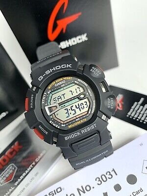 Casio G-Shock G9000-1V Mudman Dual Illuminator Black Resin Watch, Men's ...