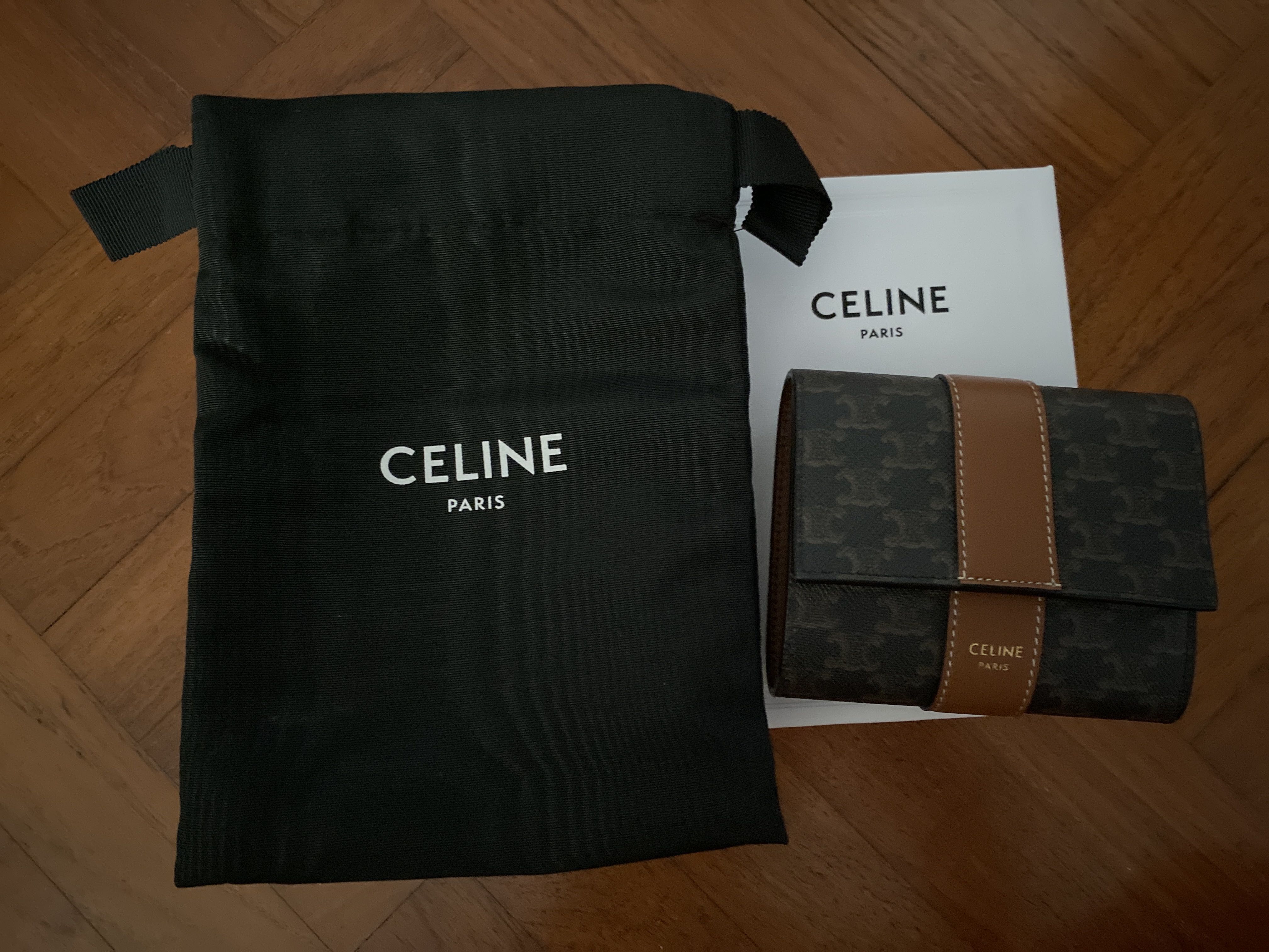Celine Small Trifold Wallet, Men's Fashion, Watches & Accessories ...