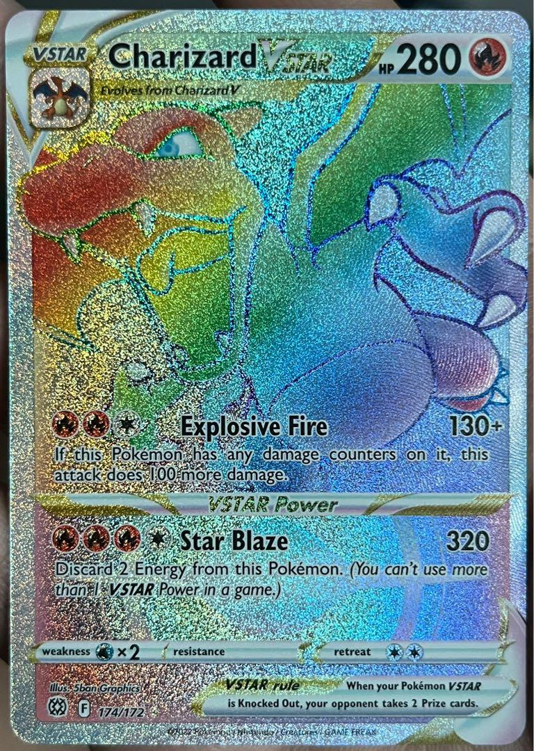 Charizard VStar Secret Rare 174/172, Hobbies & Toys, Toys & Games on ...