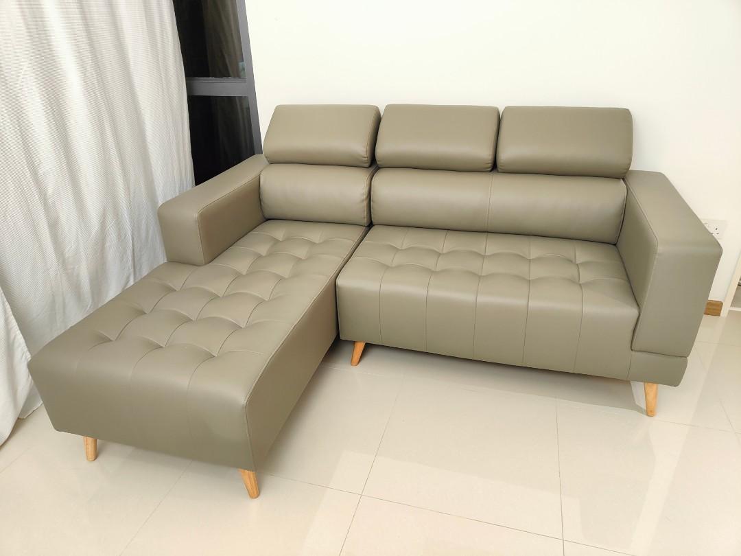 Compact L shape Sofa, Brand New condition, Furniture & Home Living ...