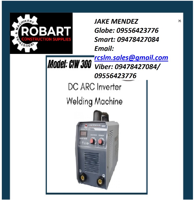 CONTENDER ARC INVERTER WELDING MACHINE, Commercial & Industrial ...