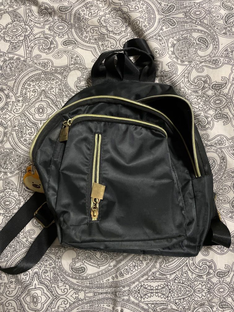 Cute mini black backpack, Women's Fashion, Bags & Wallets, Backpacks on ...