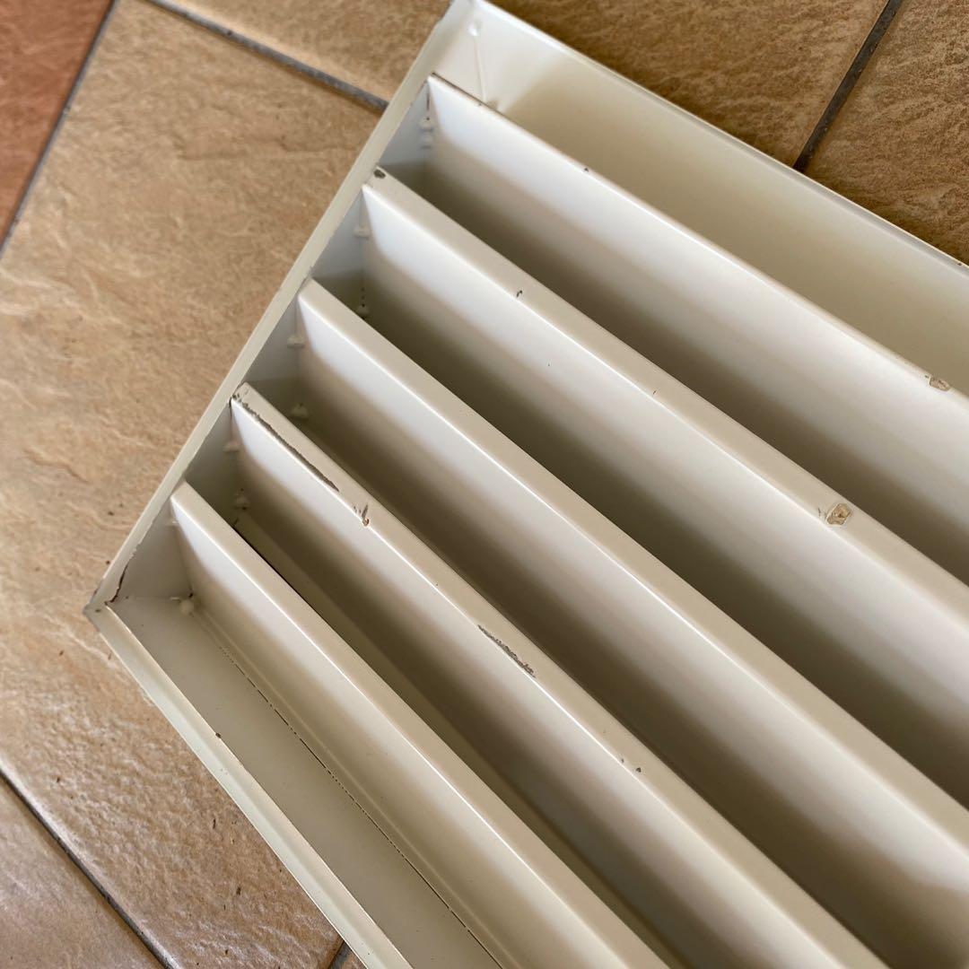DEFECT louvre_return air grill_ white metal grill frame, Services, Home ...