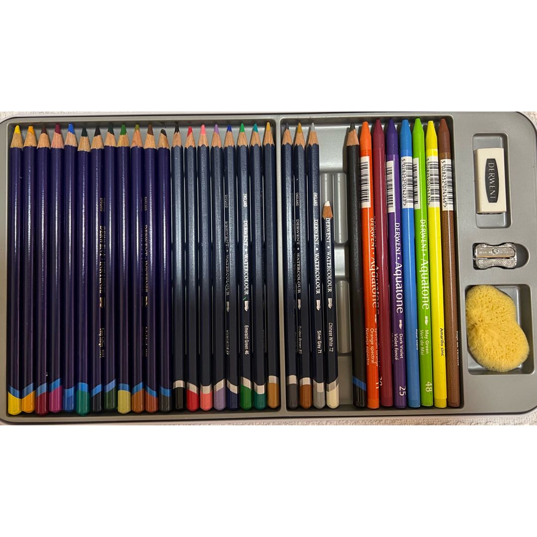 DERWENT Watercolour Collection 36, Hobbies & Toys, Stationery & Craft ...