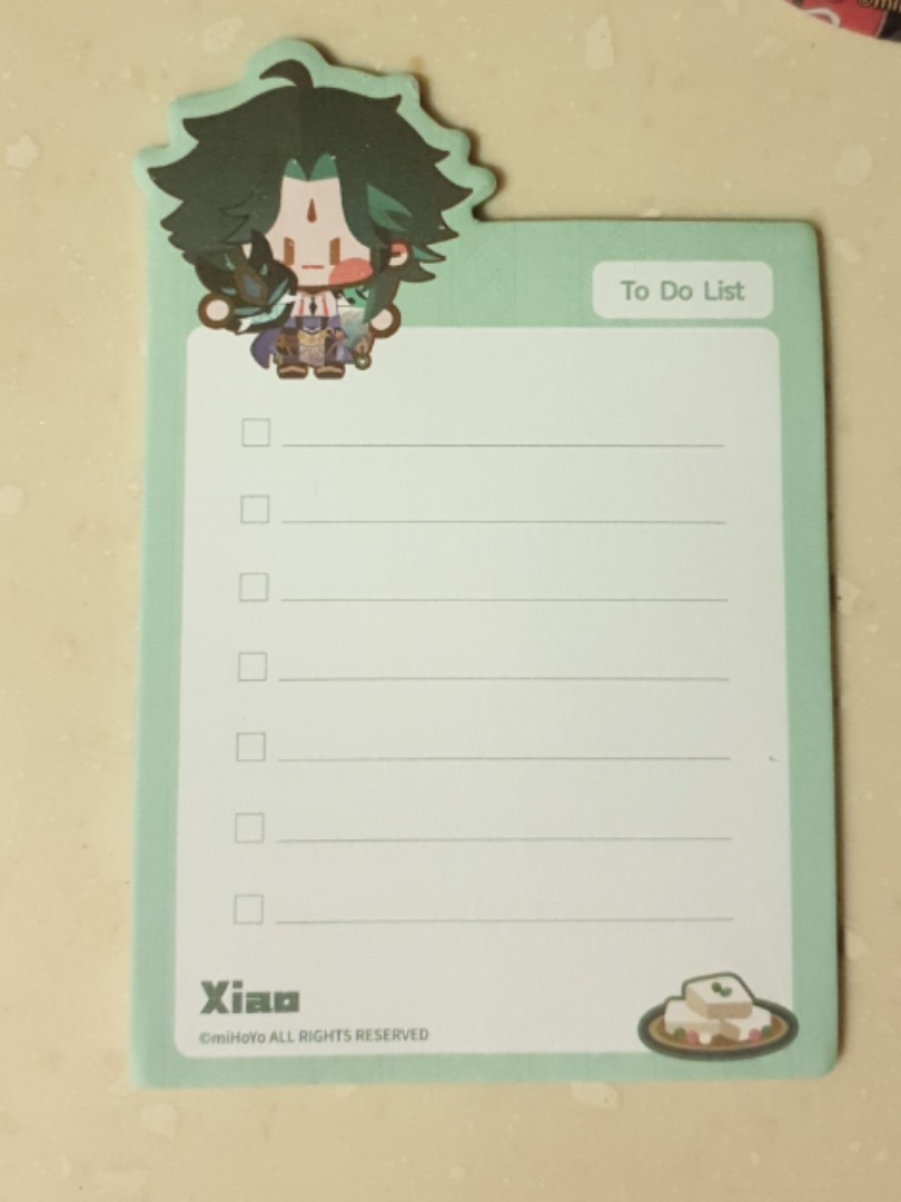 Genshin notepads, Hobbies & Toys, Memorabilia & Collectibles, Fan ...